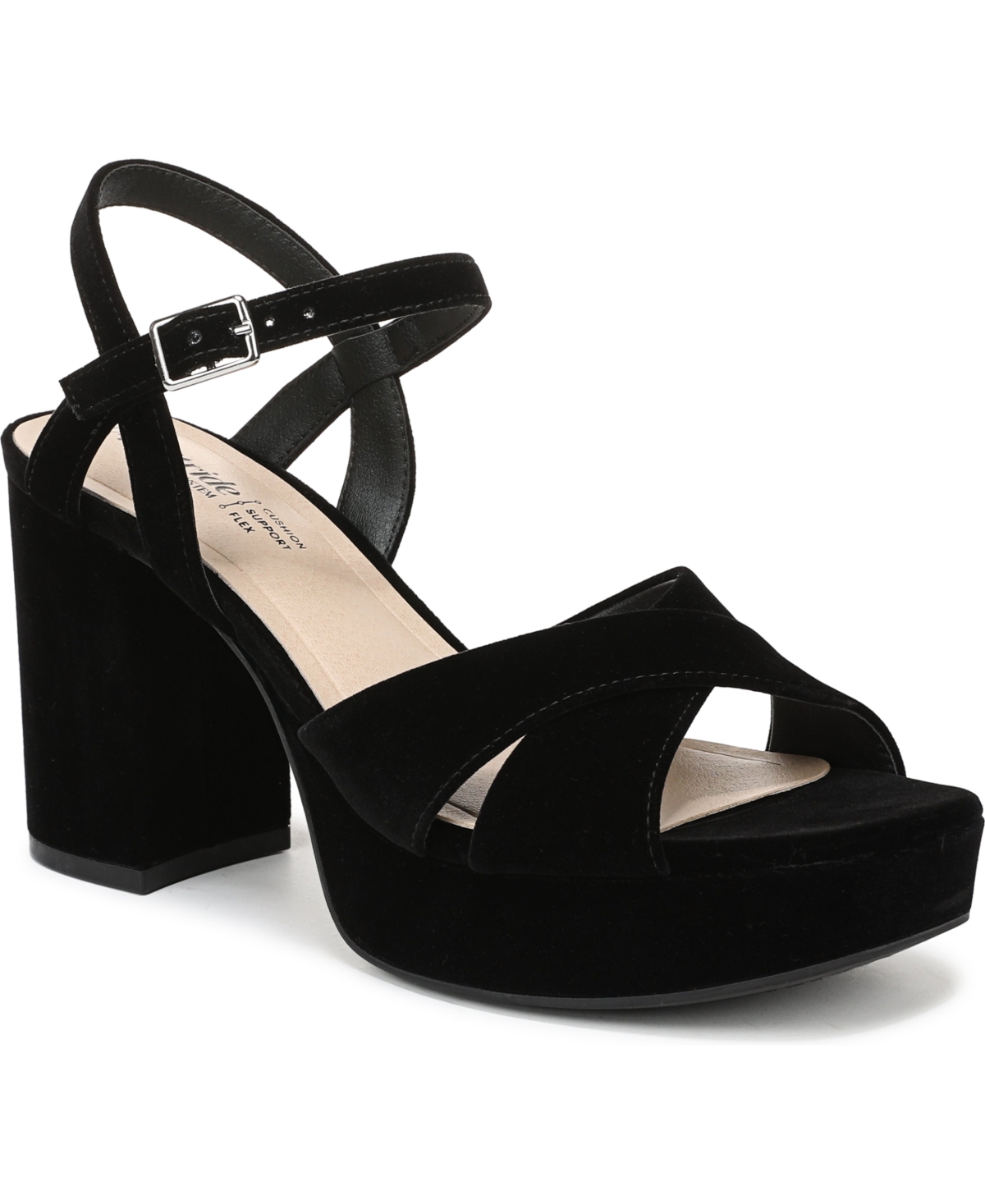 Click here for LifeStride Womens Alice Strappy Sandals - Black Ve... prices