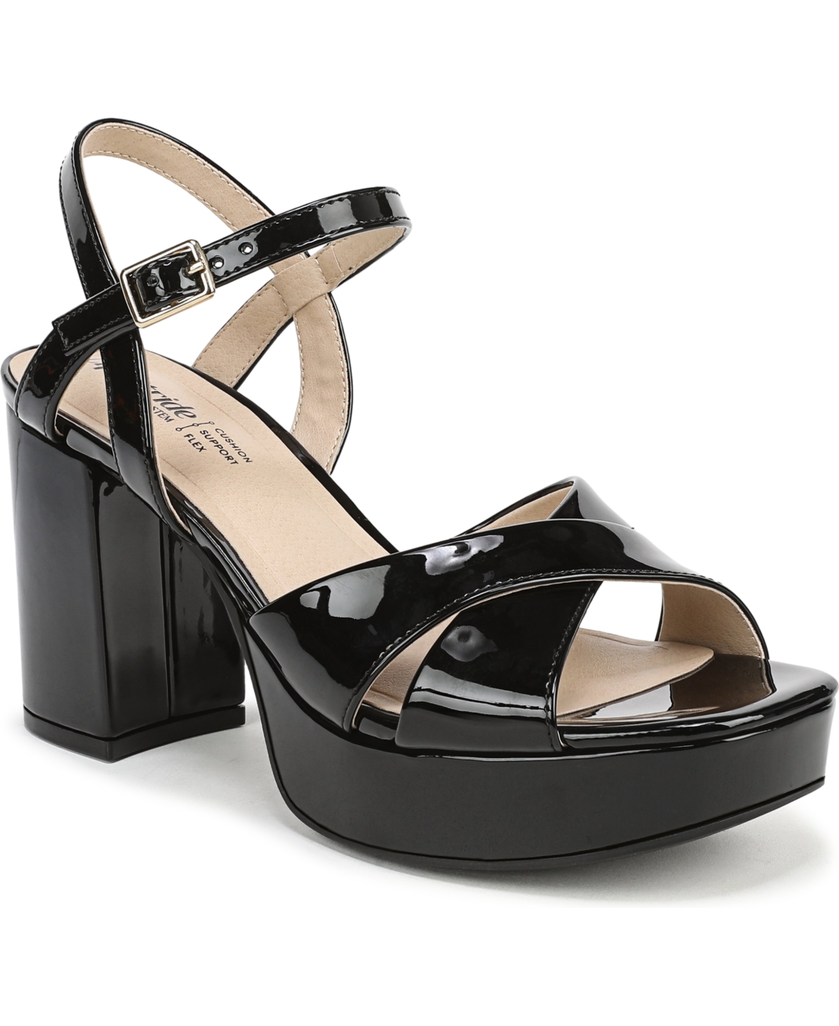 Click here for LifeStride Womens Alice Strappy Sandals - Black Fa... prices