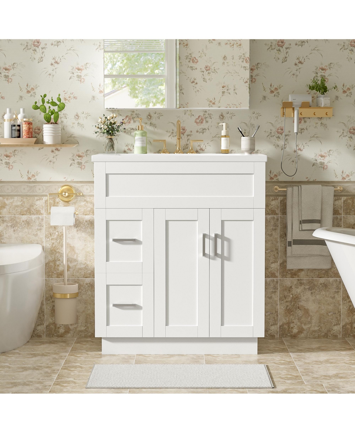 Click here for Busdays 30 Inch Bathroom Vanity with 2 Doors 2 Dra... prices