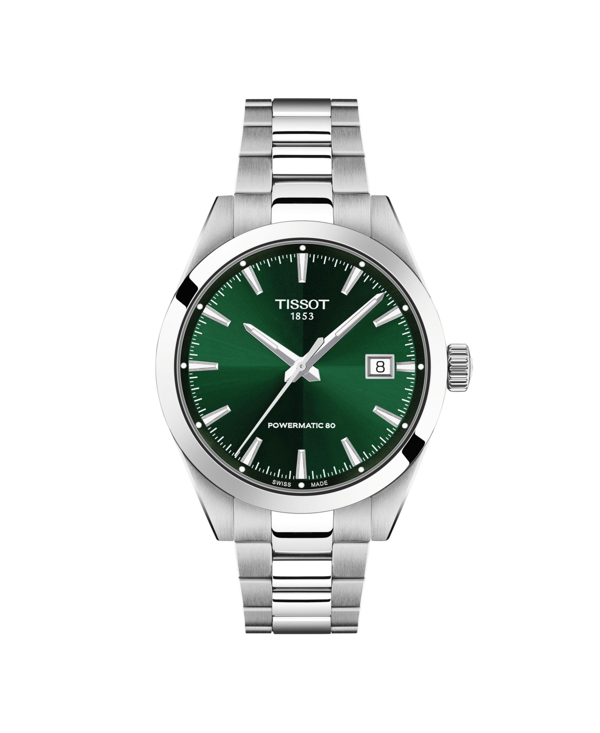 Click here for Tissot Mens Round Silver Stainless Steel Watch 38m... prices