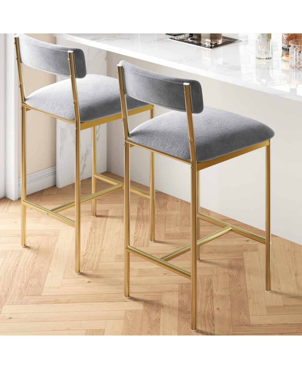 Click here for gaomon Kitchen Chairs Set of 2  Padded Bar Stools... prices