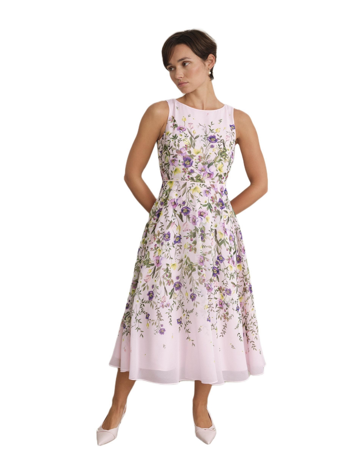 Click here for Hobbs London Womens Carly Dress - Pink prices