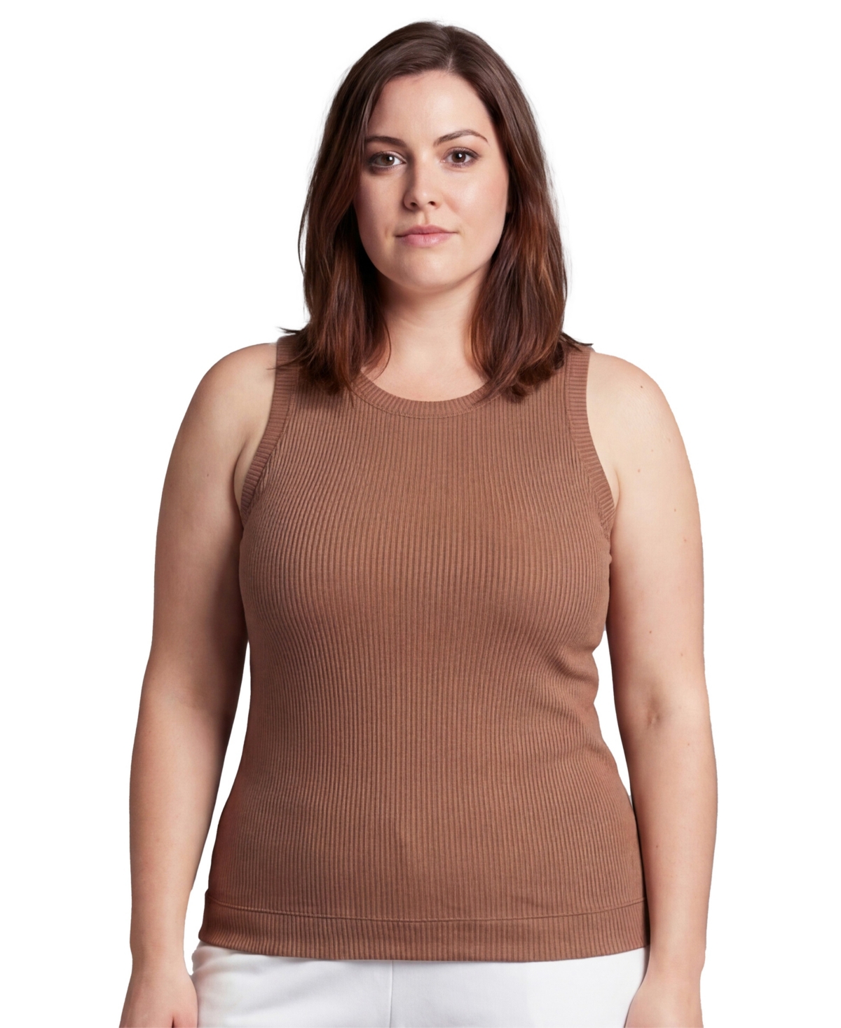 Click here for 24seven Comfort Apparel Plus Size Curvy Ribbed Kni... prices