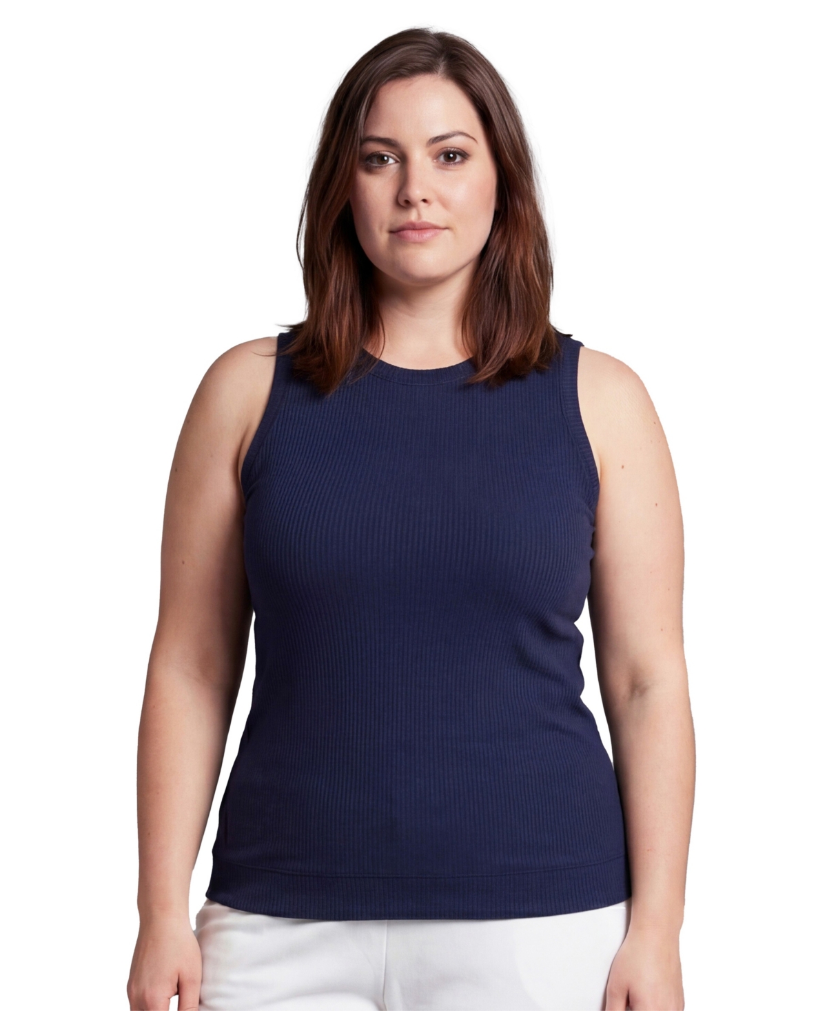 Click here for 24seven Comfort Apparel Plus Size Curvy Ribbed Kni... prices