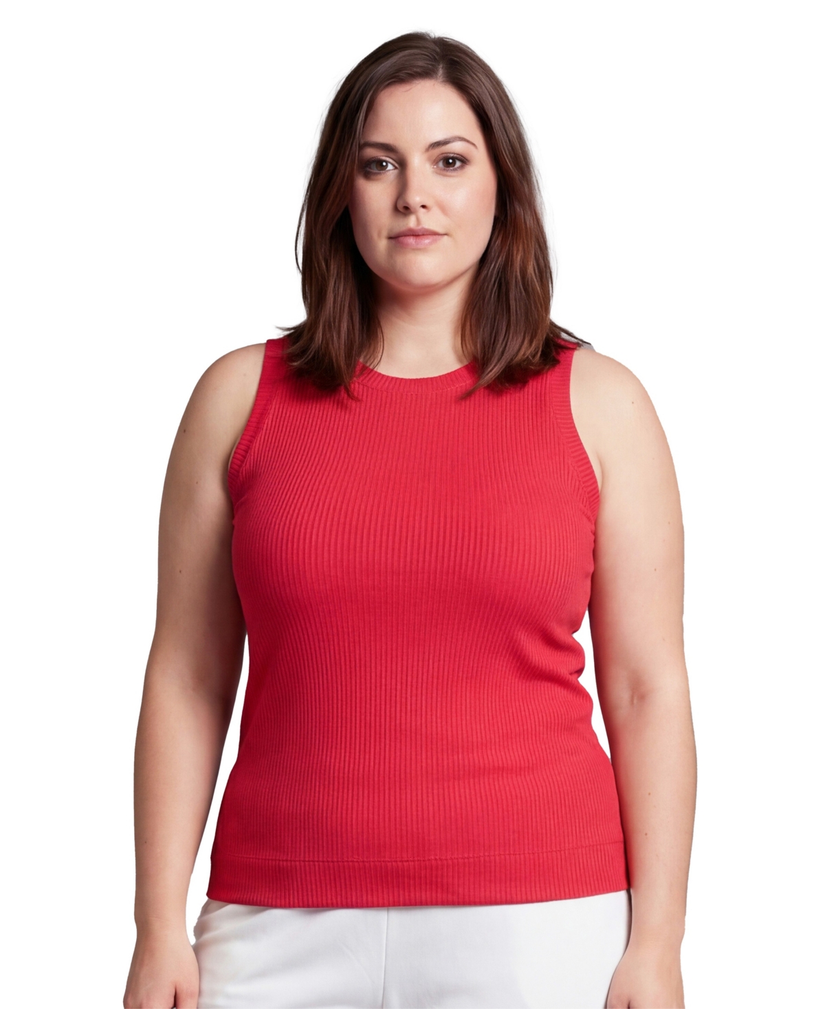 Click here for 24seven Comfort Apparel Plus Size Curvy Ribbed Kni... prices