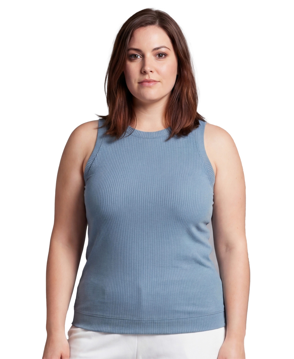 Click here for 24seven Comfort Apparel Plus Size Curvy Ribbed Kni... prices