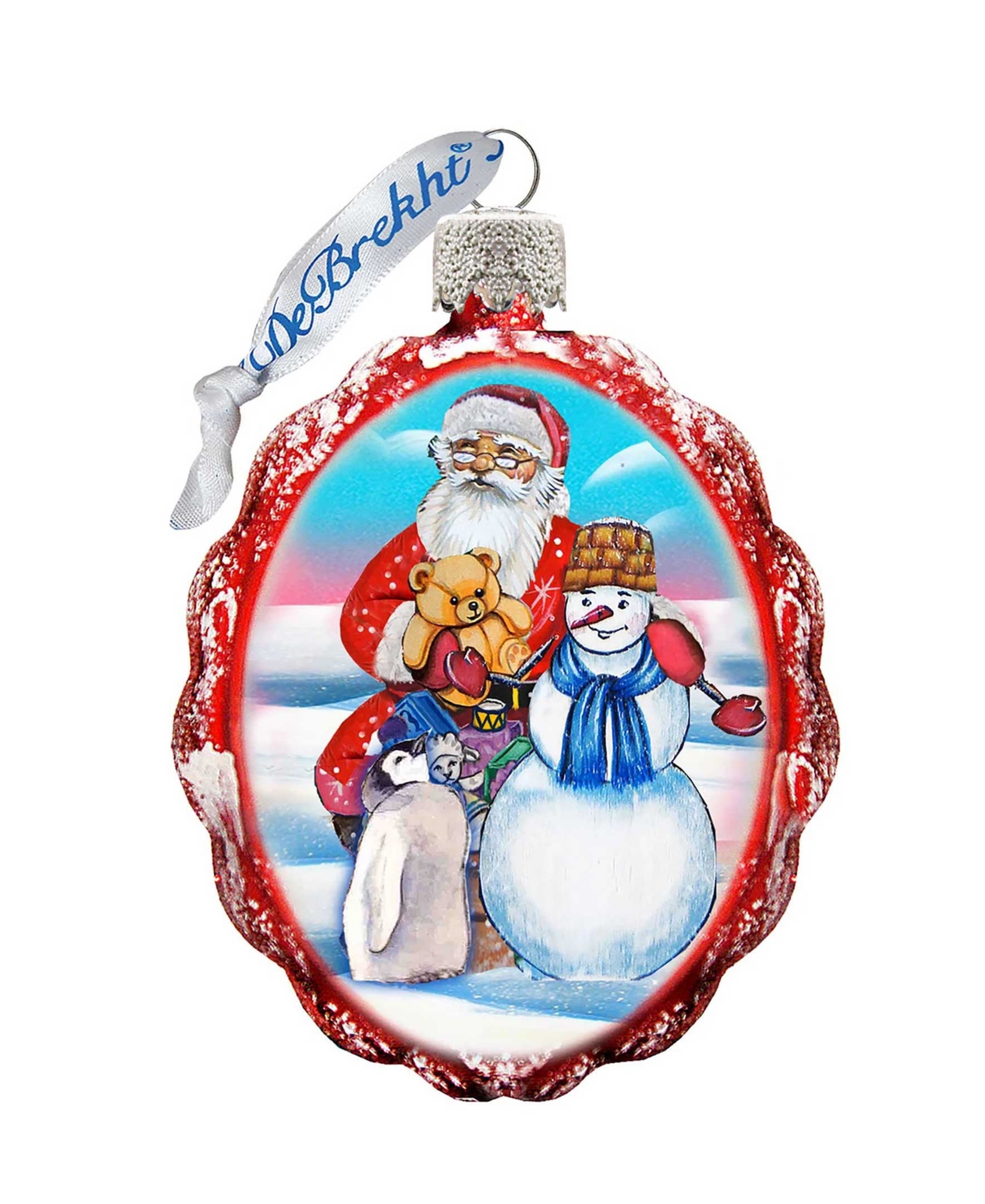 Click here for G.DeBrekht Gift Giving with Snowman Santa Glass Or... prices