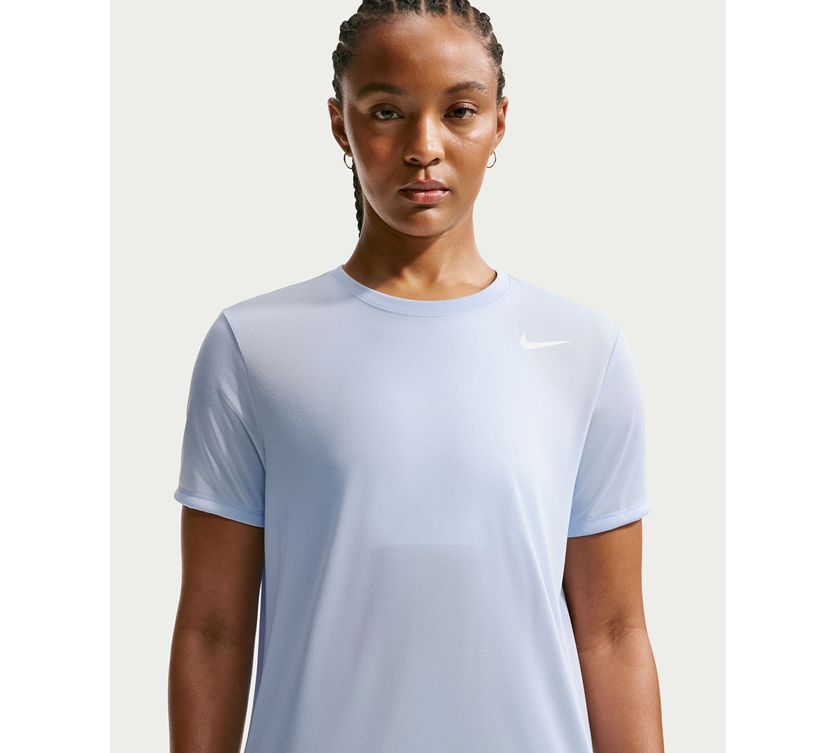 Click here for Nike Womens Dri-fit T-Shirt - Hydrogen Blue/white prices