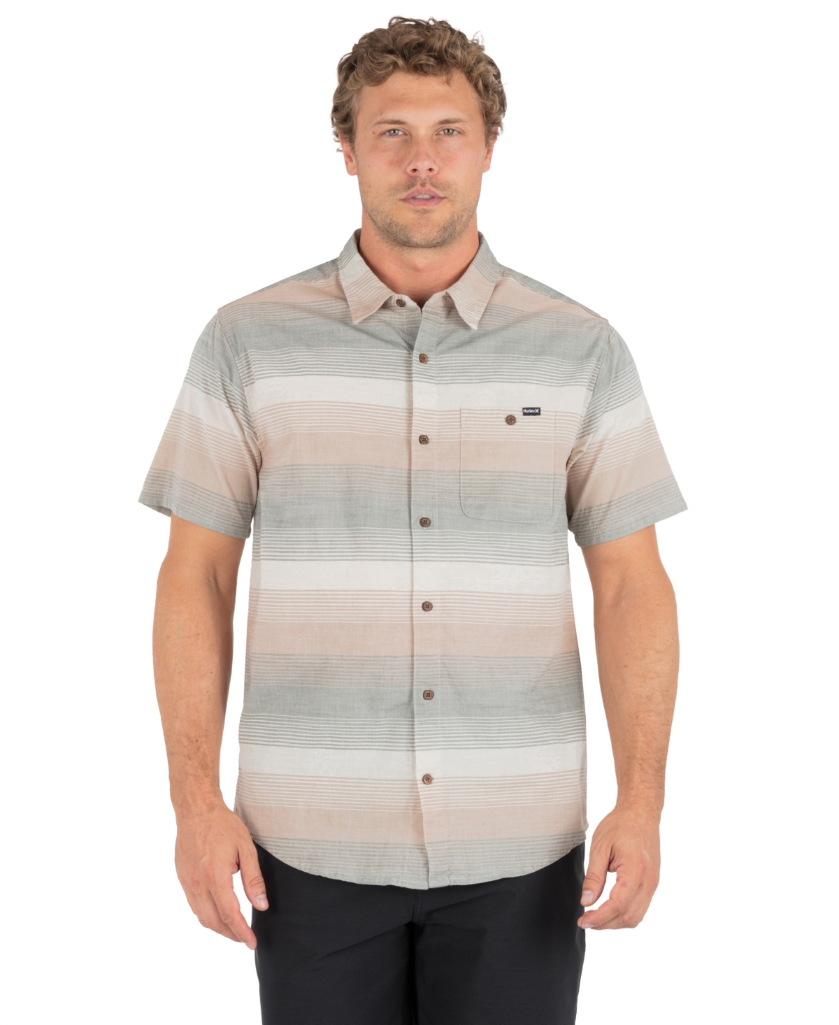 Click here for Hurley Mens Lido Stripe Short Sleeve Shirt - Great... prices
