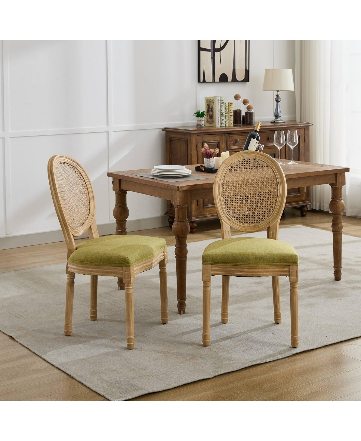 Click here for sumyeg French Style Solid Wood Frame Dining Chair... prices