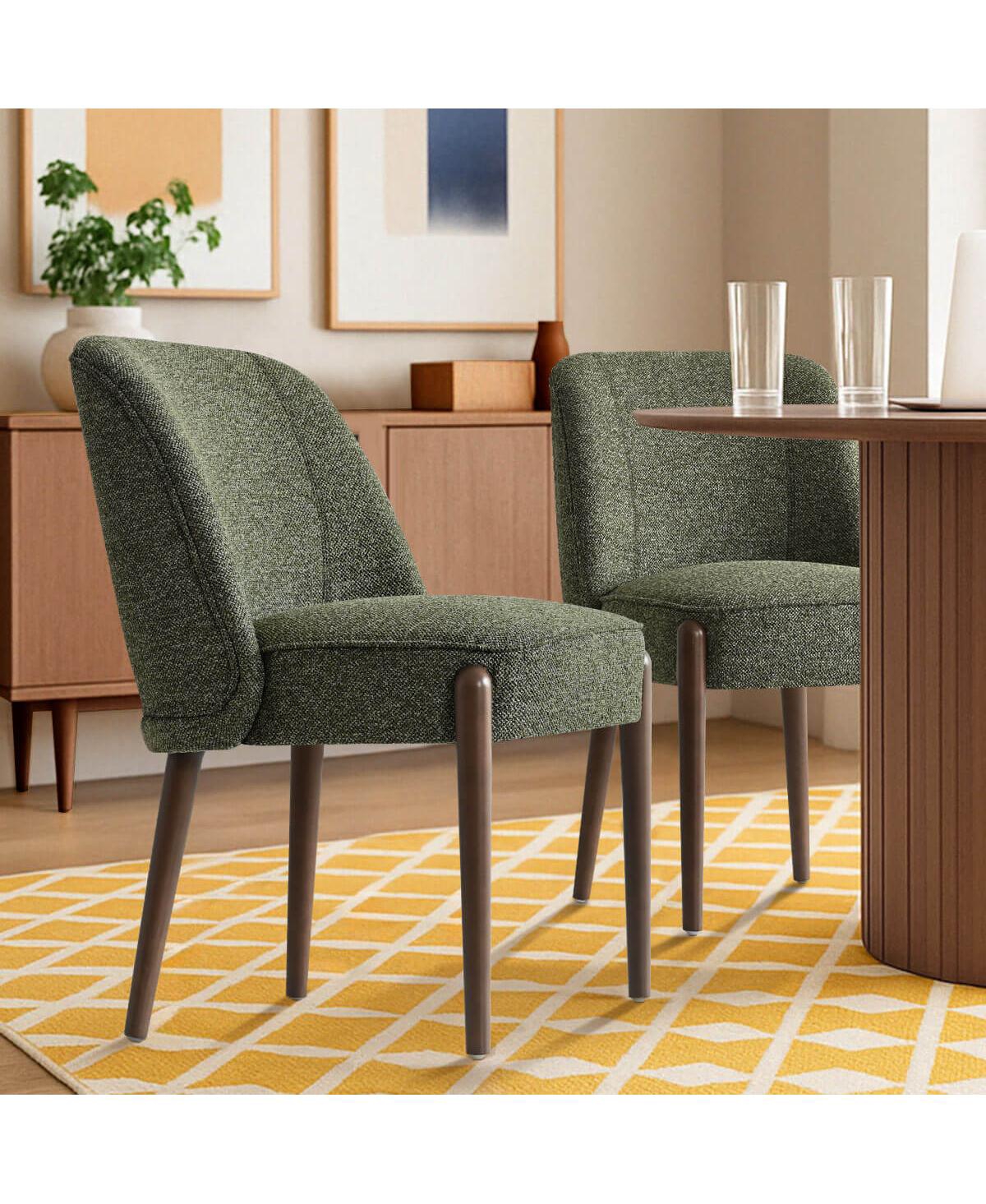 Click here for Maison Boucle Upholstered Dining Chairs Set of 2... prices