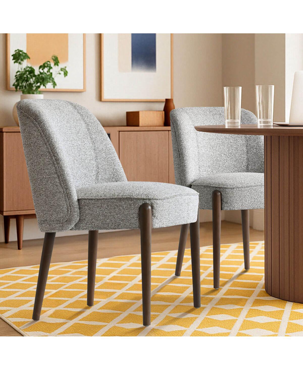 Click here for Maison Boucle Upholstered Dining Chairs Set of 2... prices