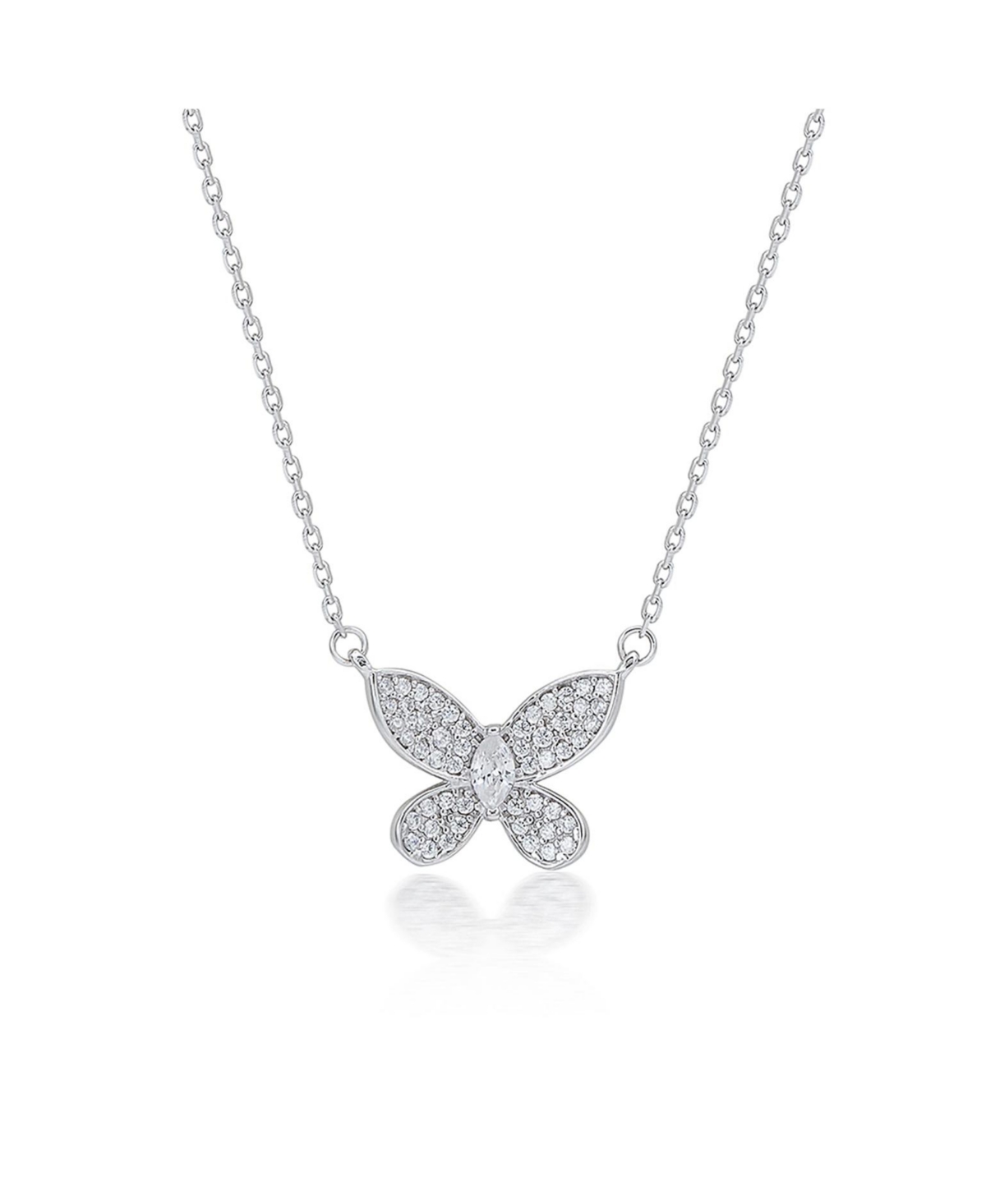 Click here for Suzy Levian New York Sterling Silver Pave Cubic Zi... prices