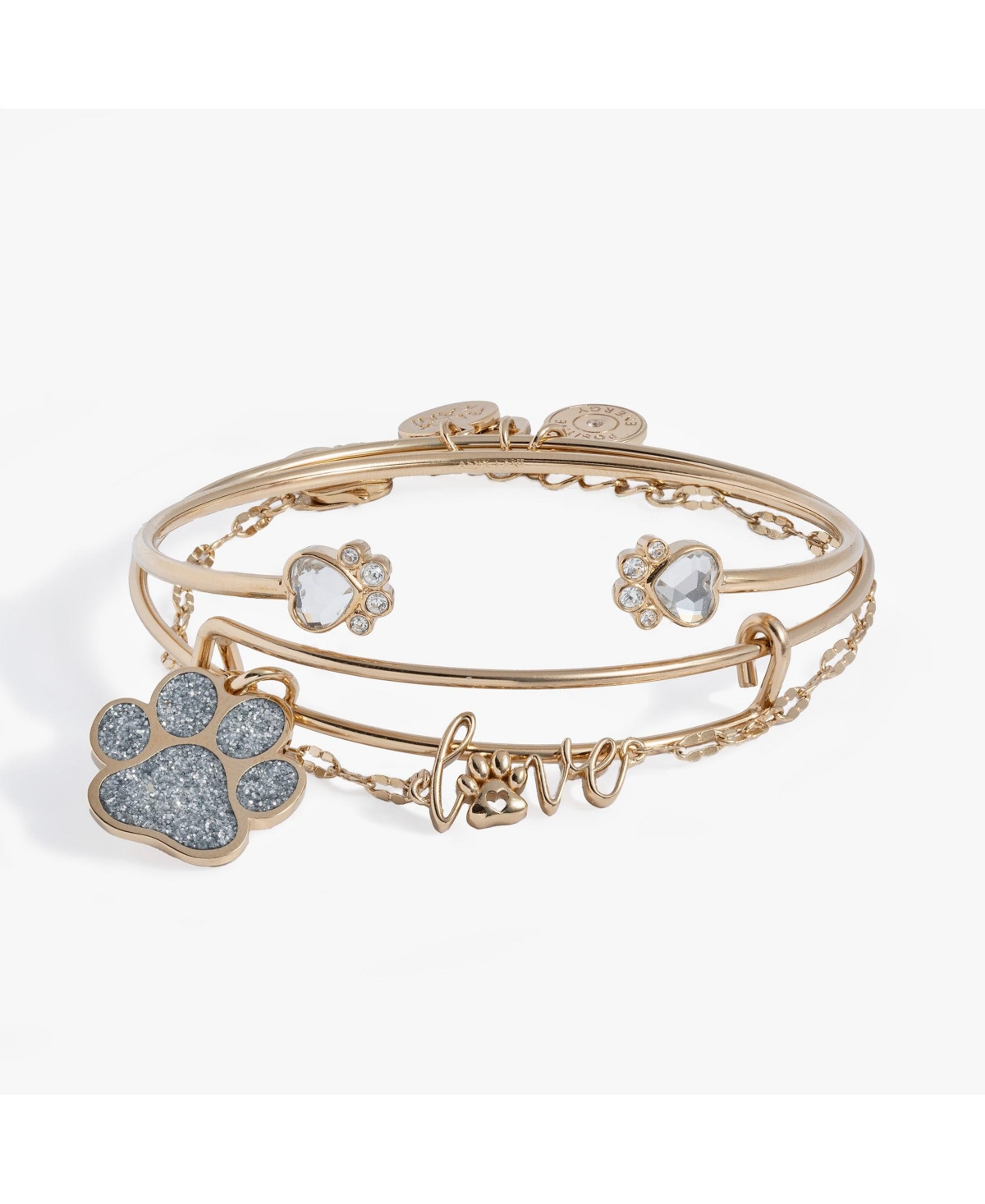 Click here for Alex and Ani Paws of Love Bracelet Set of 3 prices