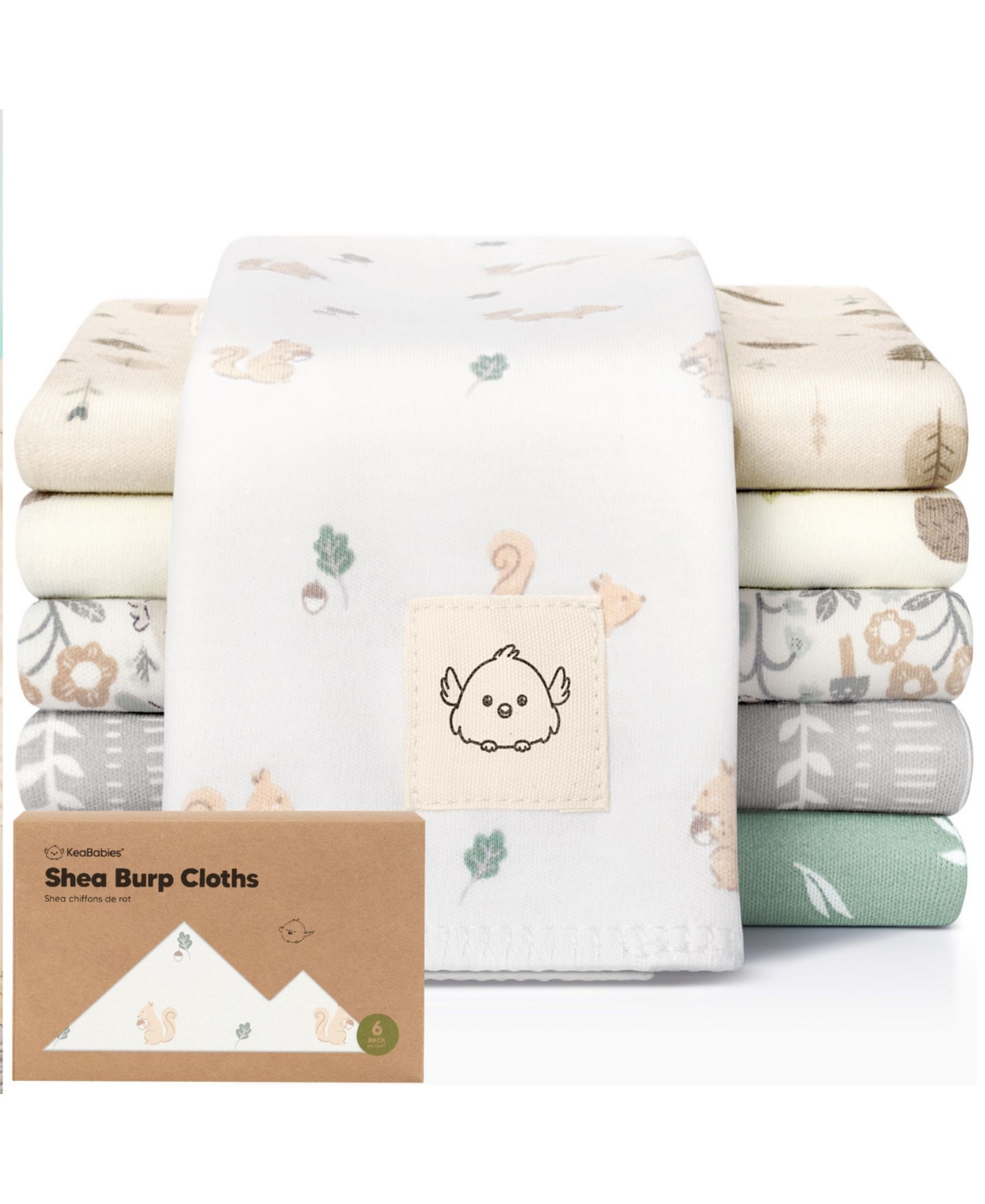 Click here for KeaBabies 6pk Shea Baby Burp Cloths for Baby Boys... prices