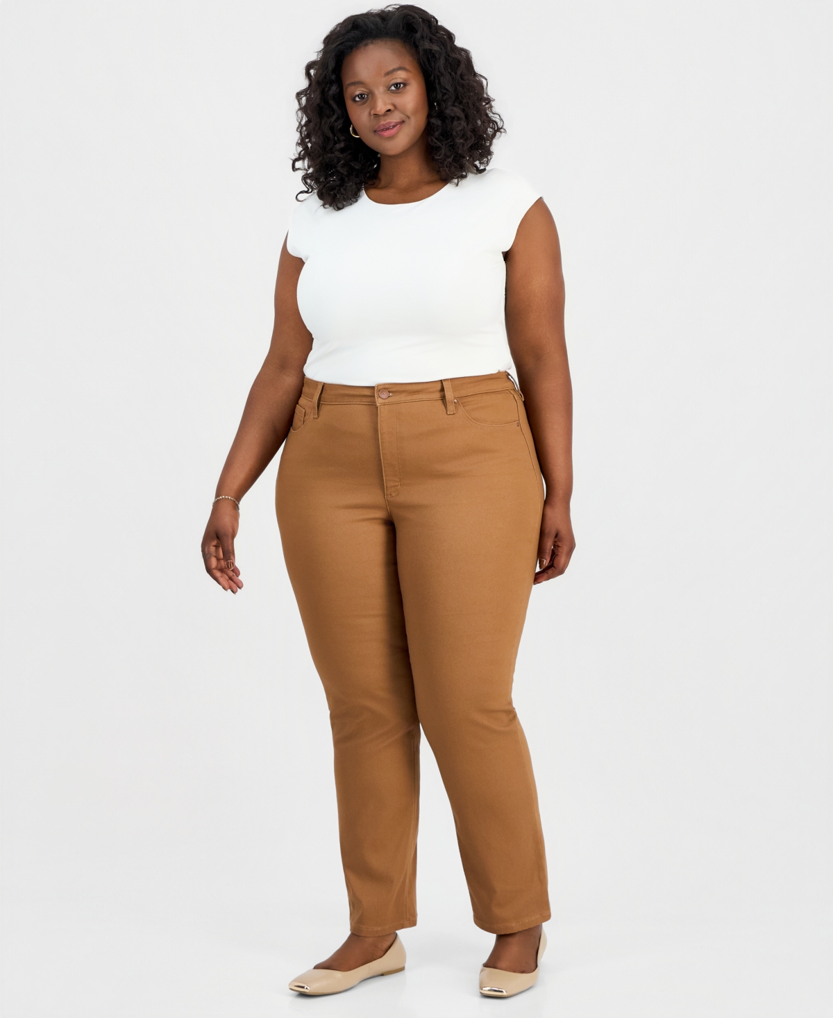 Click here for Jones New York Plus Size Lexington Straight-Leg Je... prices