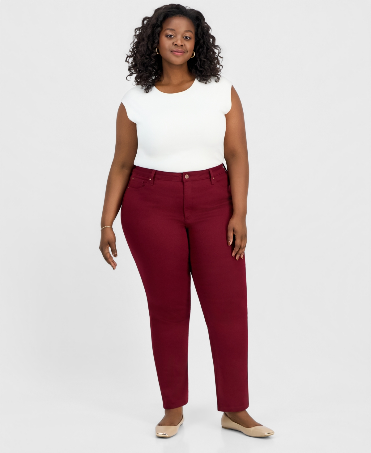 Click here for Jones New York Plus Size Lexington Straight-Leg Je... prices