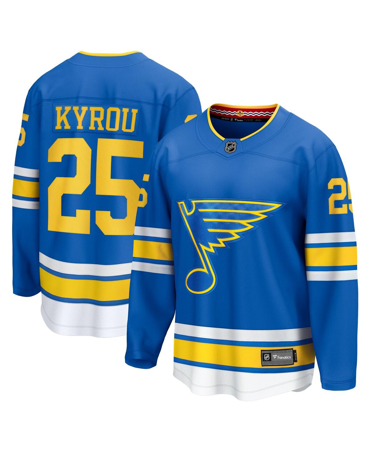Click here for Fanatics Mens Jordan Kyrou Blue St. Louis Blues Ho... prices