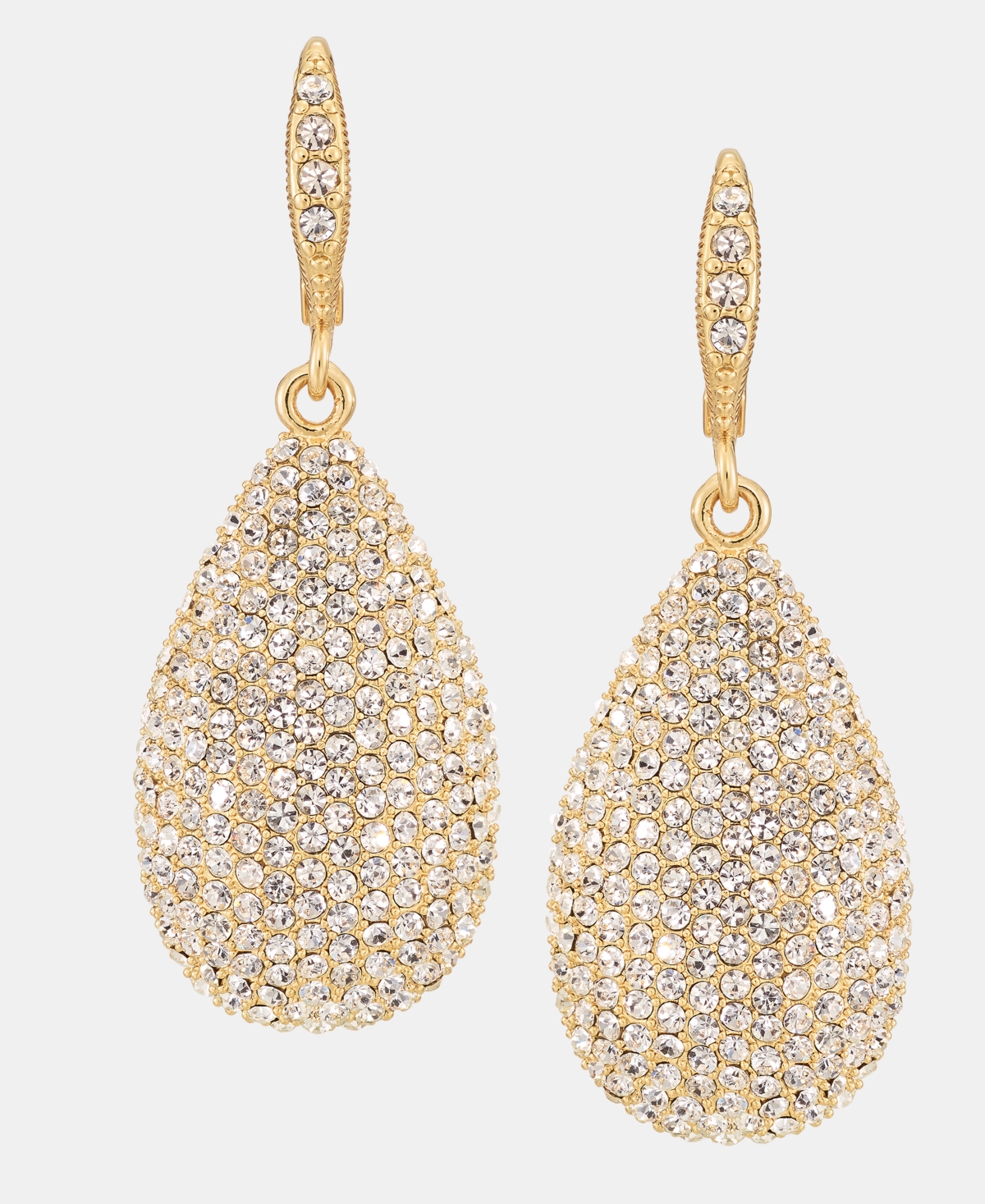 Click here for Givenchy Pave Pear-Shape Drop Earrings - White prices
