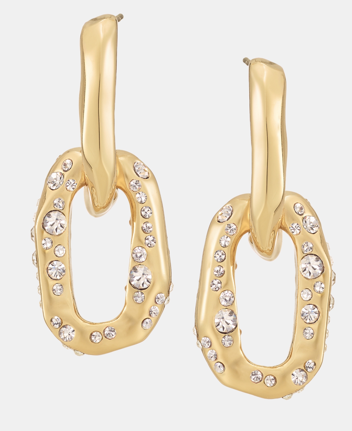 Click here for Givenchy Pave Link Drop Earrings - White prices