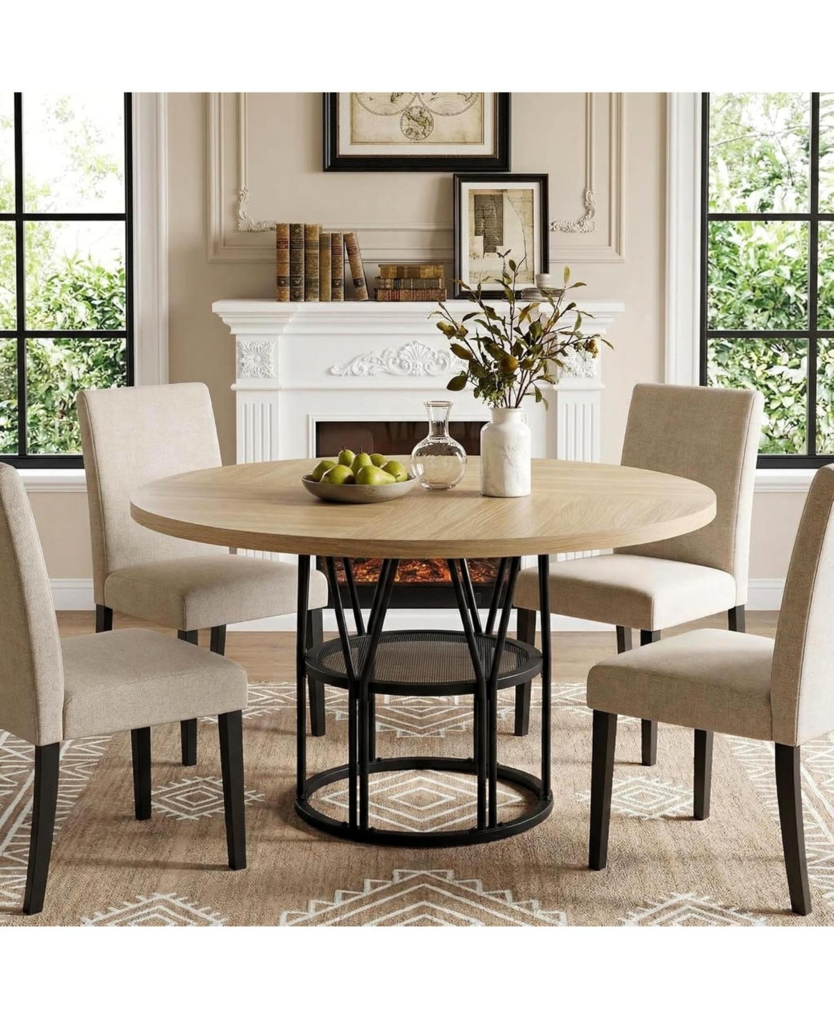Click here for gaomonRound Dinning Table for 4-6  47 Circle Kitch... prices