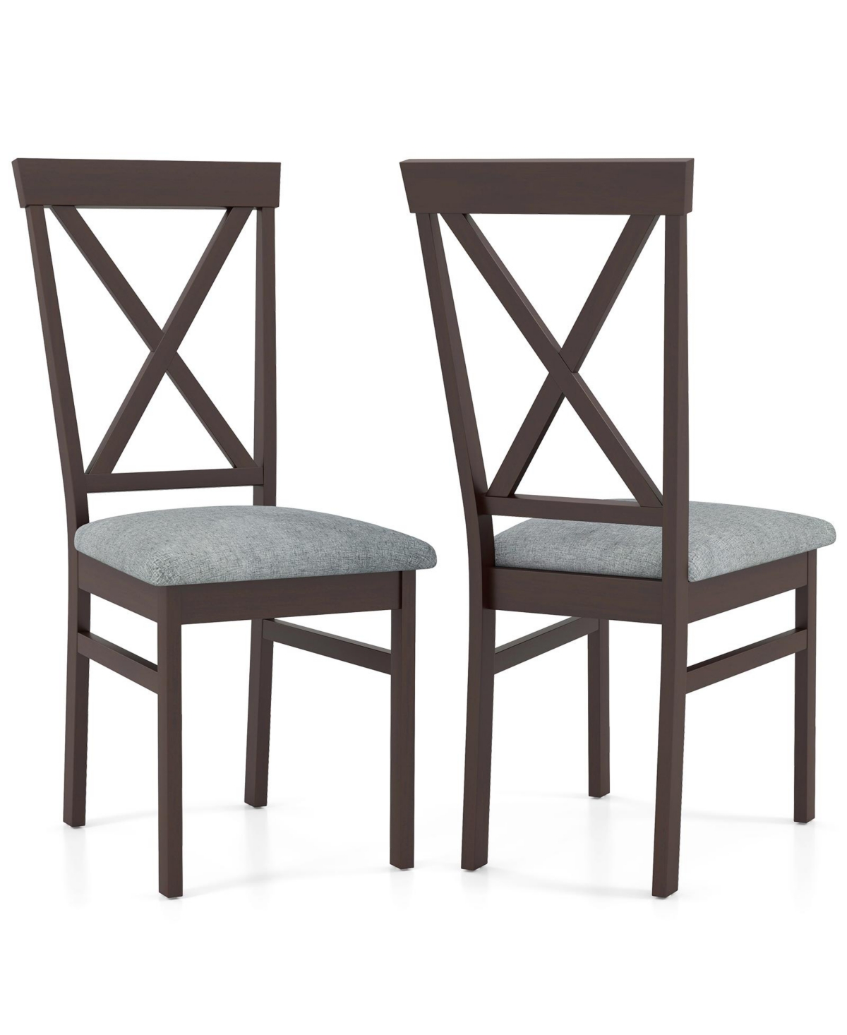 Click here for Gymax Modern Dining Chairs Set of 2 with Rubber Wo... prices
