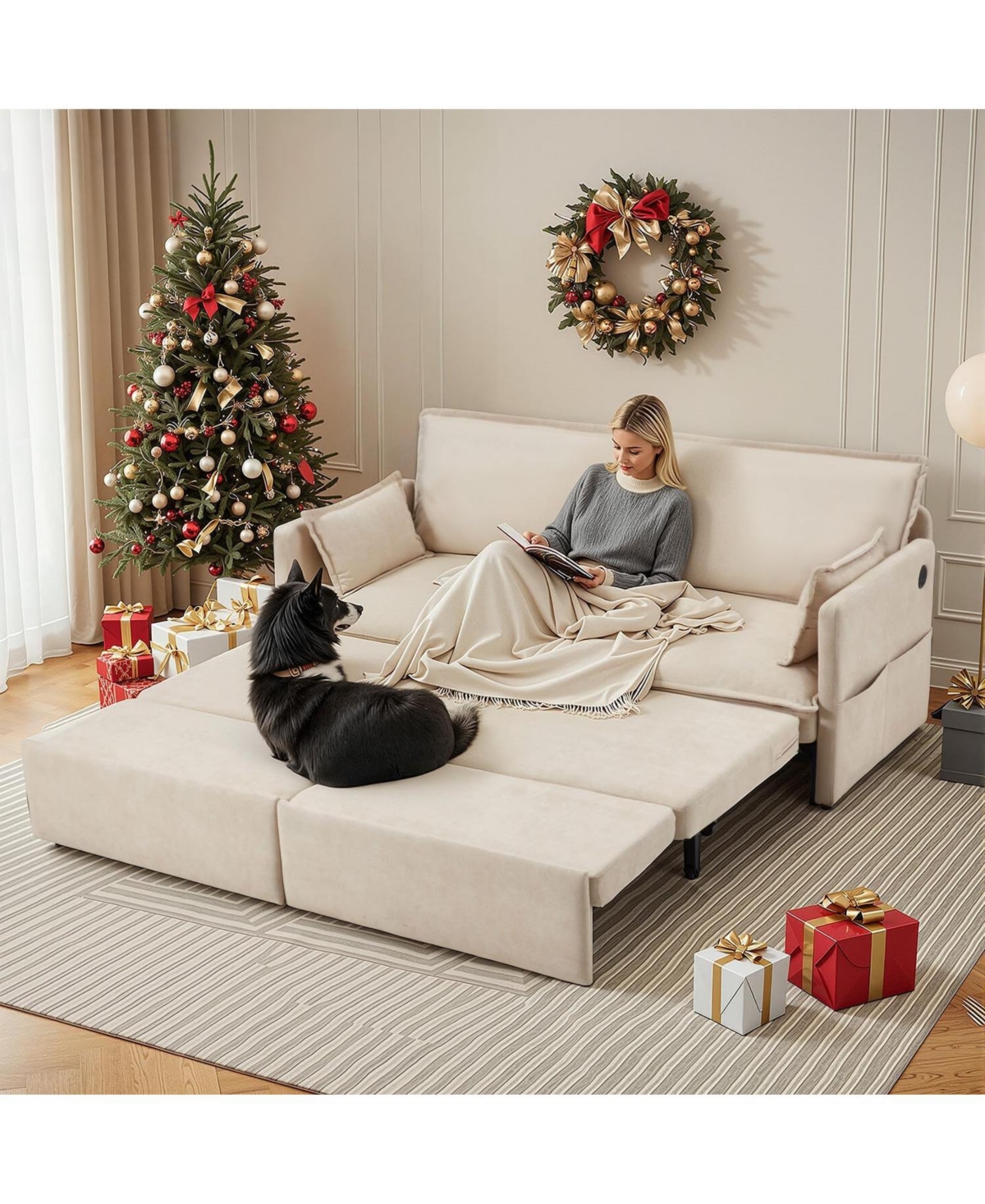 Click here for Aecojoy 3 in 1 Sofa Bed  Pull Out Couch Sleeper So... prices