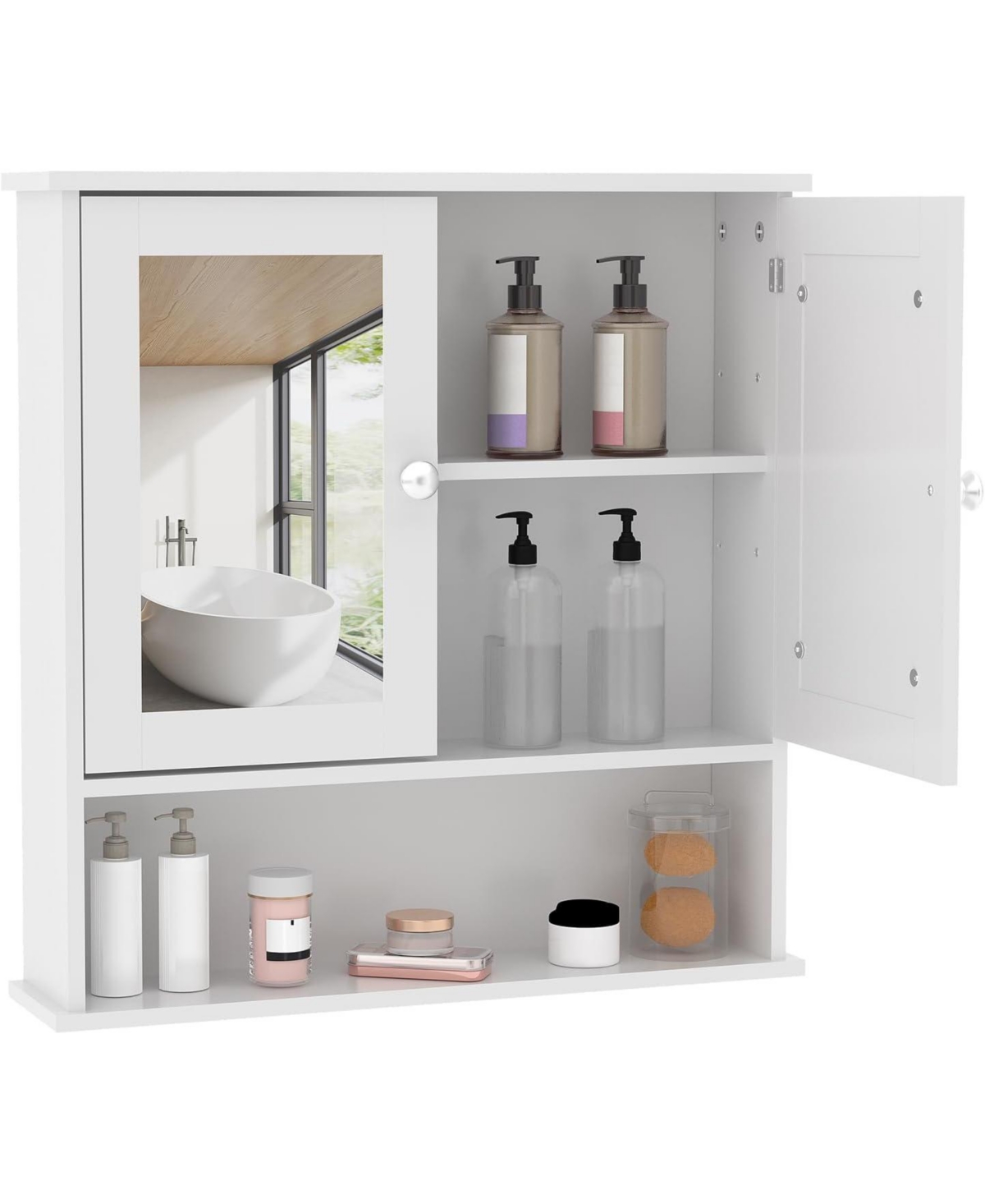 Click here for gaomon Bathroom Wall Cabinet - 23x22.1x5.1 Inch Me... prices