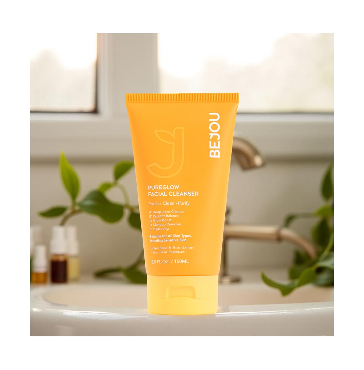 Click here for Bejou PureGlow Facial Cleanser 5 oz. - Bright Yell... prices