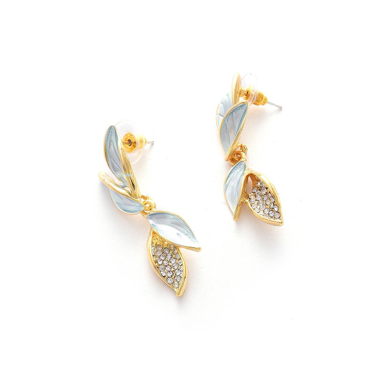 Click here for Sohi Womens Gold Plated Designer Drop Earrings - B... prices