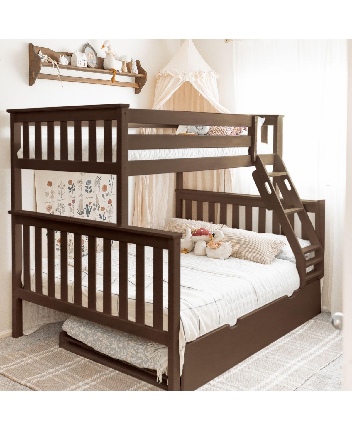 Click here for Max & Lily Solid Wood Bunk Bed  Twin over Full wit... prices