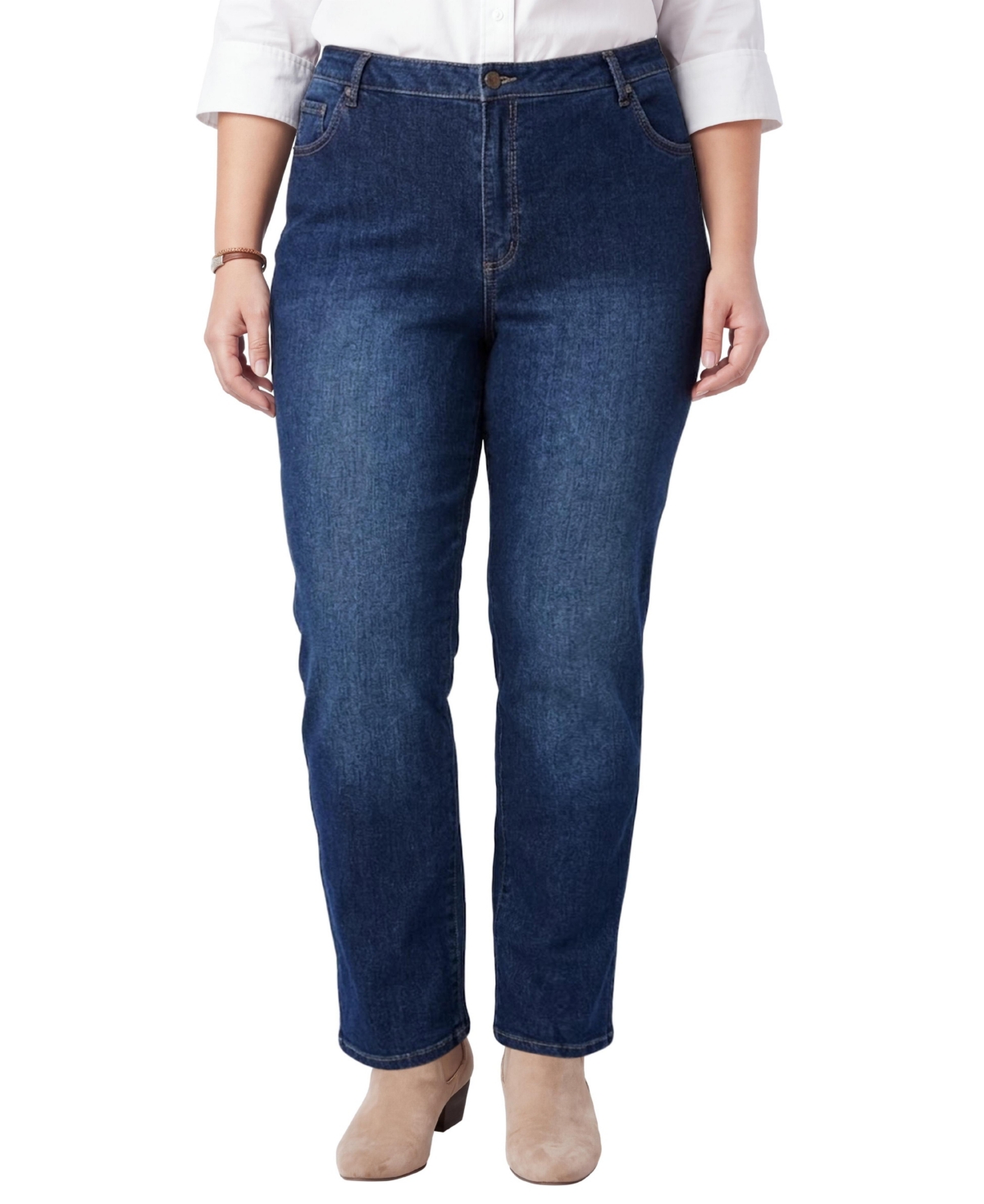 Click here for Woman Within Womens Within Tall Straight-Leg Stret... prices