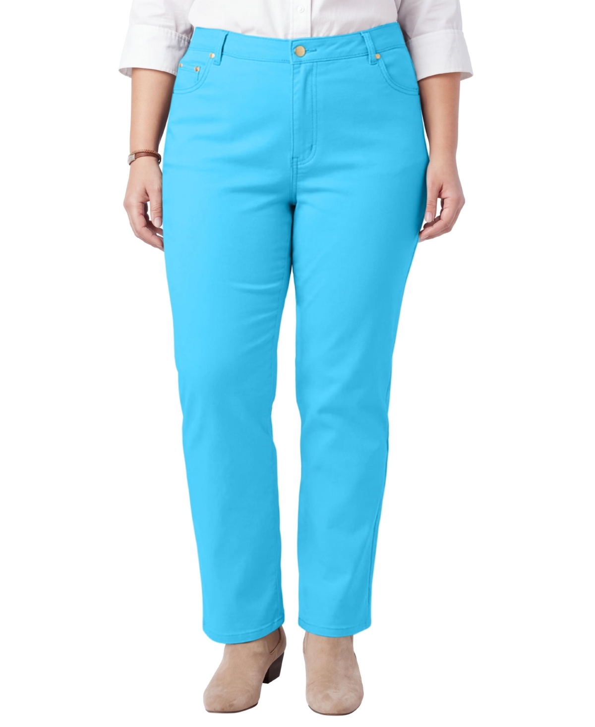 Click here for Woman Within Womens Within Tall Straight-Leg Stret... prices