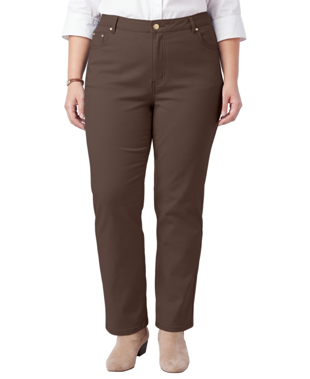 Click here for Woman Within Womens Within Tall Straight-Leg Stret... prices