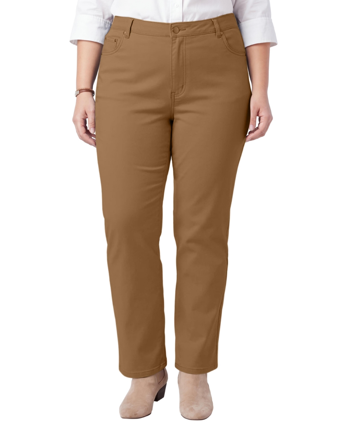 Click here for Woman Within Womens Within Tall Straight-Leg Stret... prices