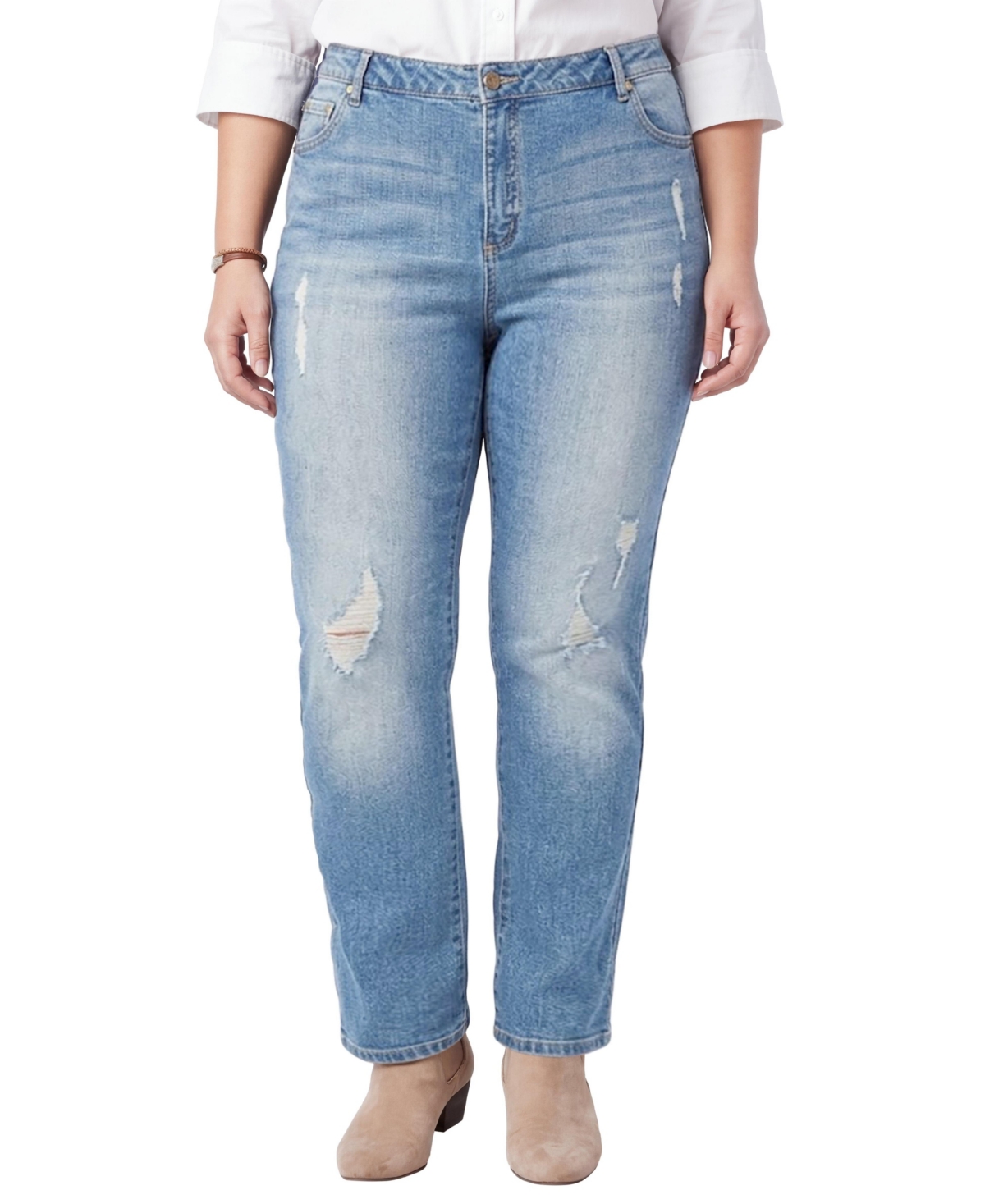 Click here for Woman Within Womens Within Tall Straight-Leg Stret... prices