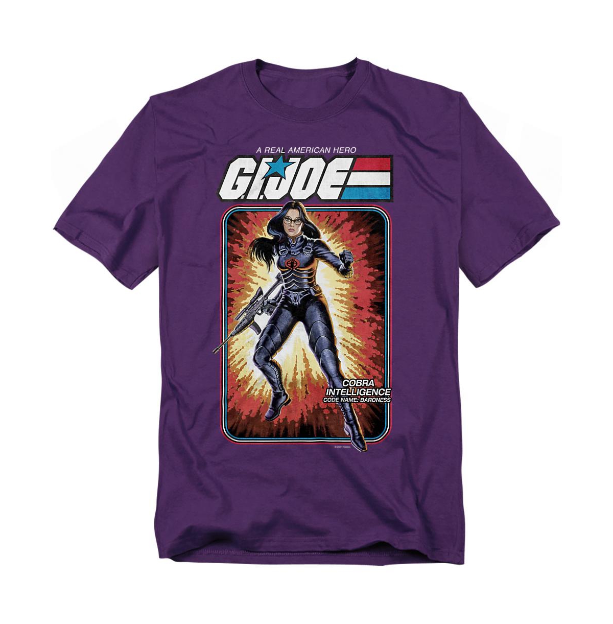 Click here for Hasbro+ Mens + G.i. Joe Baroness Card T Shirt - Pu... prices