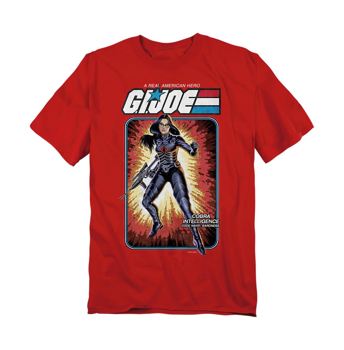 Click here for Hasbro+ Mens + G.i. Joe Baroness Card T Shirt - Re... prices