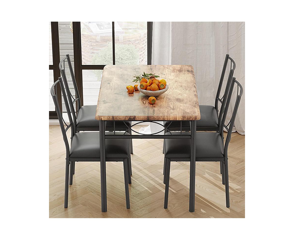 Click here for gaomon 5-Piece 4-Person Rustic Dining Table Set prices