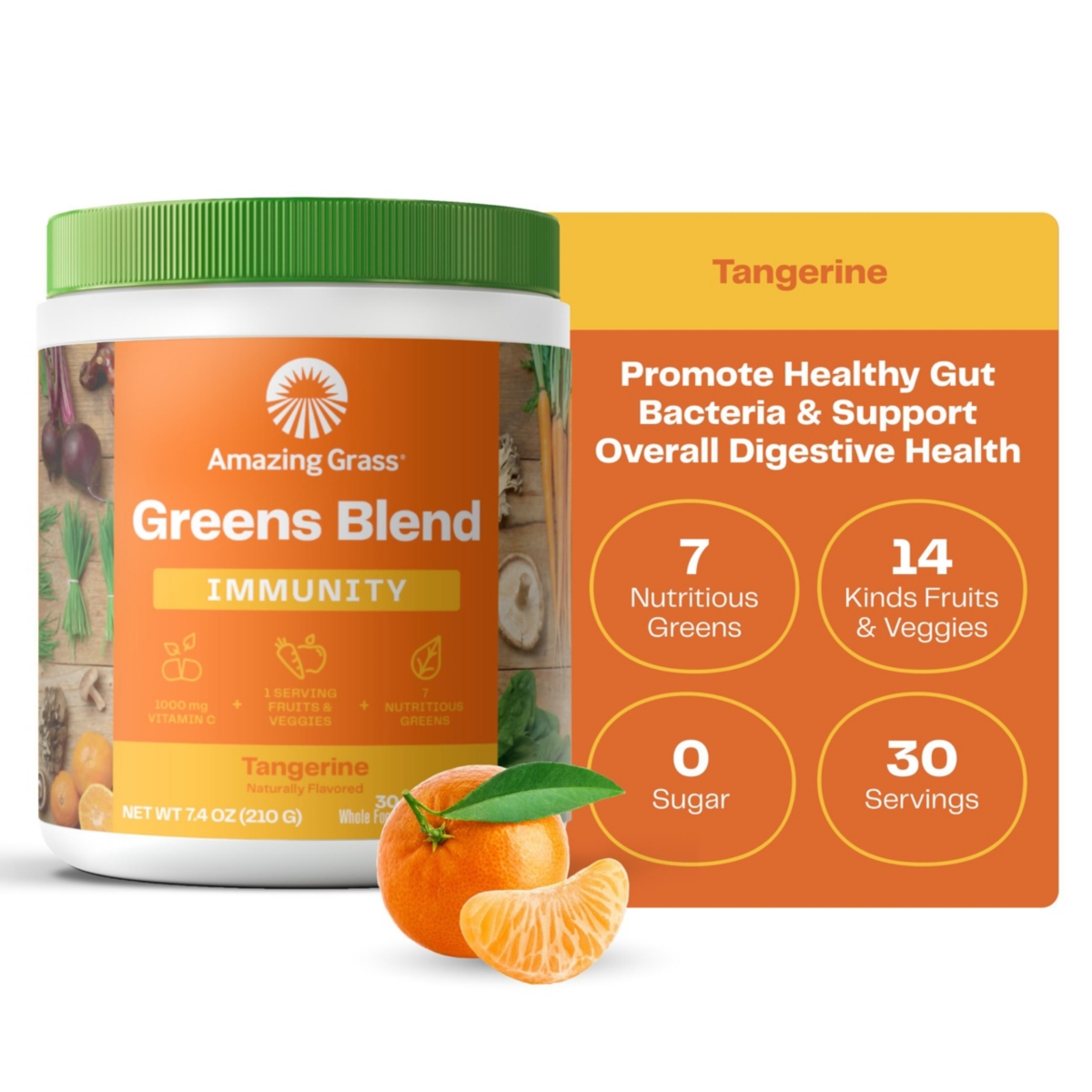 Click here for Amazing Grass Green Blend Immunity Tangerine - 7.4... prices