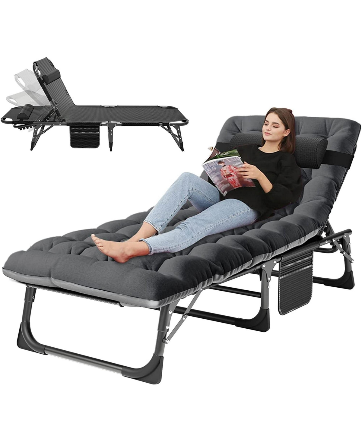 Click here for Aboron Heavy Duty 3-in-1 Folding Camping Cot with... prices