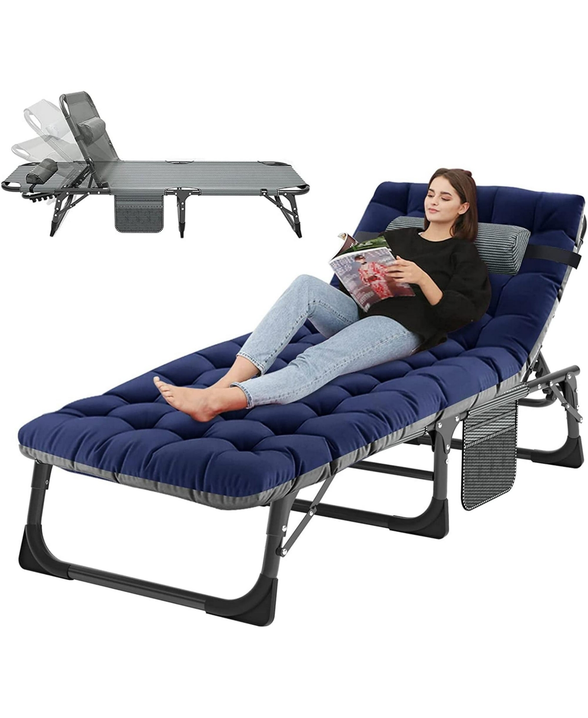 Click here for Aboron Heavy Duty 3-in-1 Folding Camping Cot with... prices