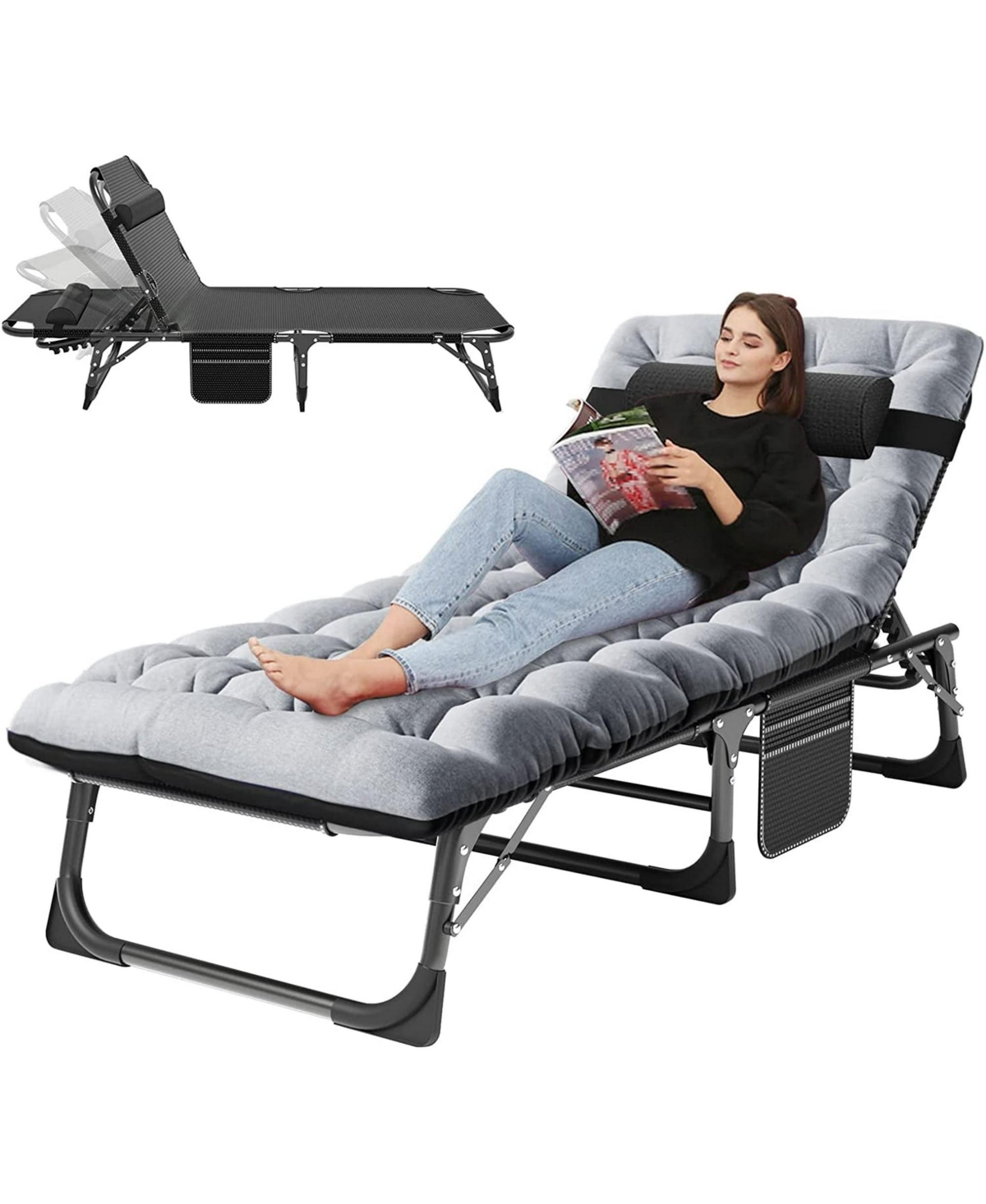 Click here for Aboron Heavy Duty 3-in-1 Folding Camping Cot with... prices