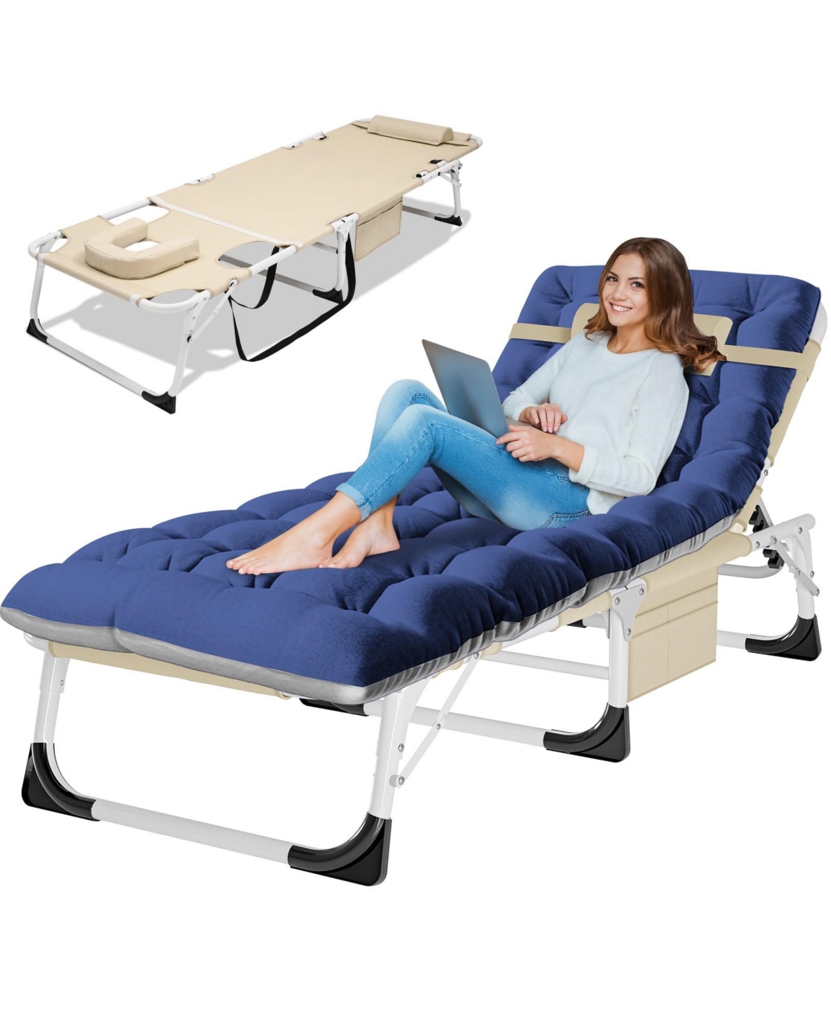 Click here for Aboron Heavy Duty 3-in-1 Folding Camping Cot with... prices