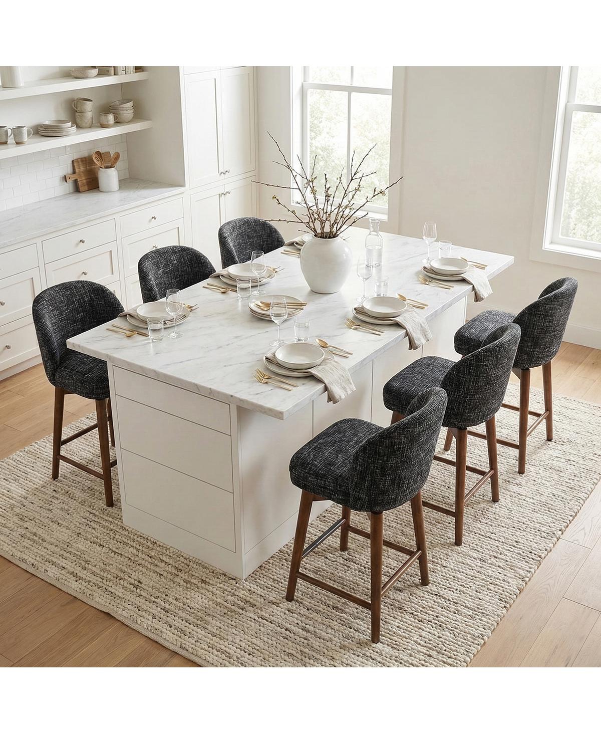 Click here for Maison Boucle Walnut Wood Swivel Counter Height St... prices