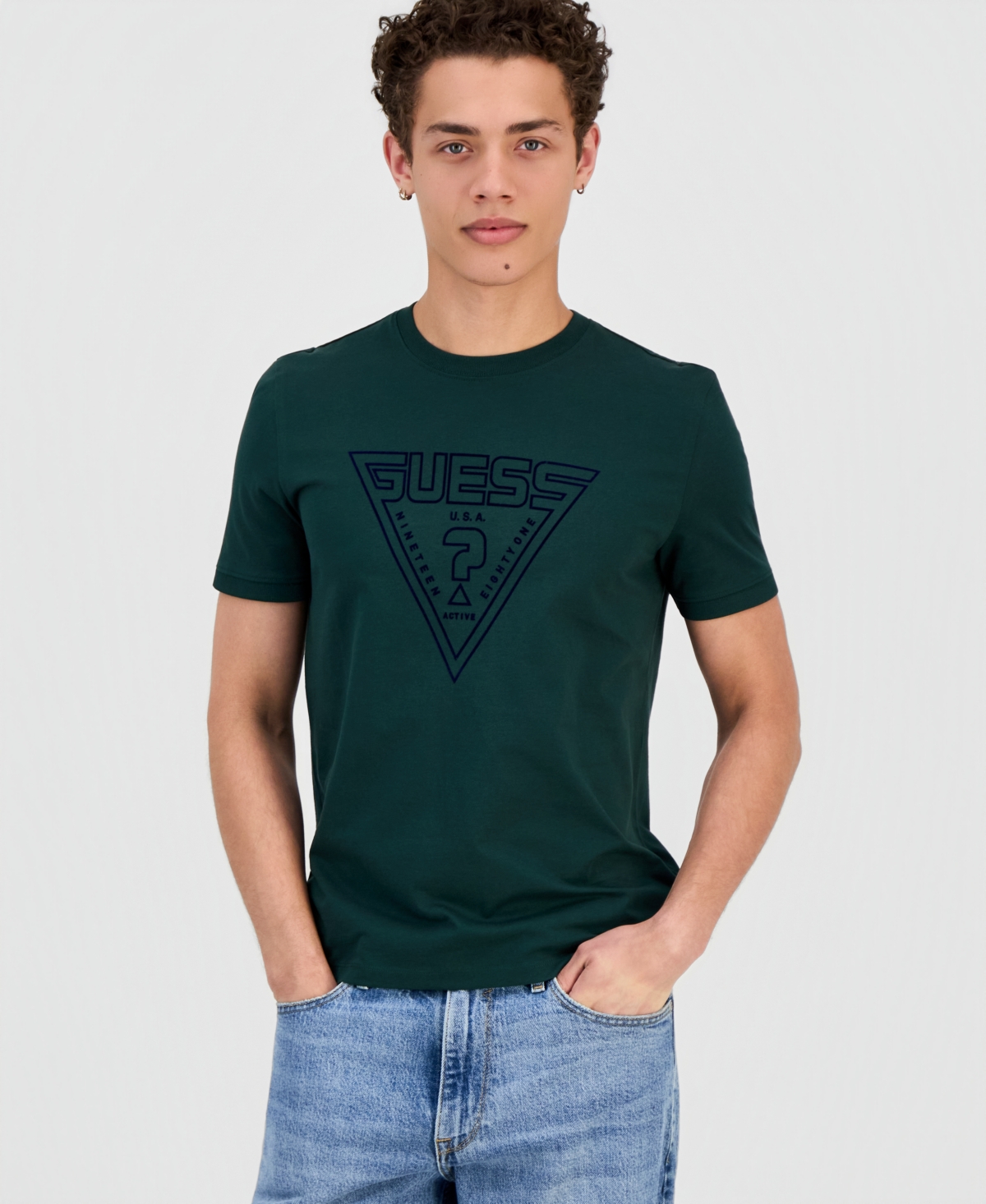 Click here for Guess Mens Miken Logo T-Shirt - ALPINE GROVE prices
