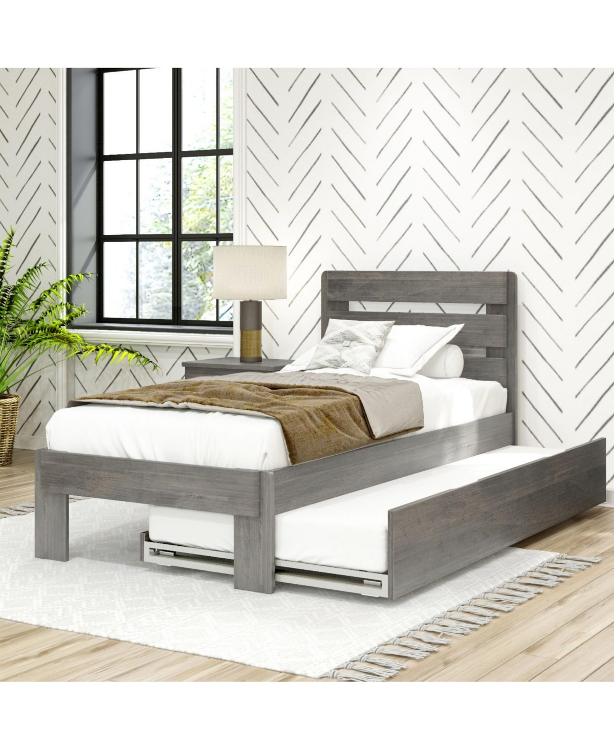 Click here for Max and Lily Solid Wood Farmhouse Twin Bed with Pl... prices