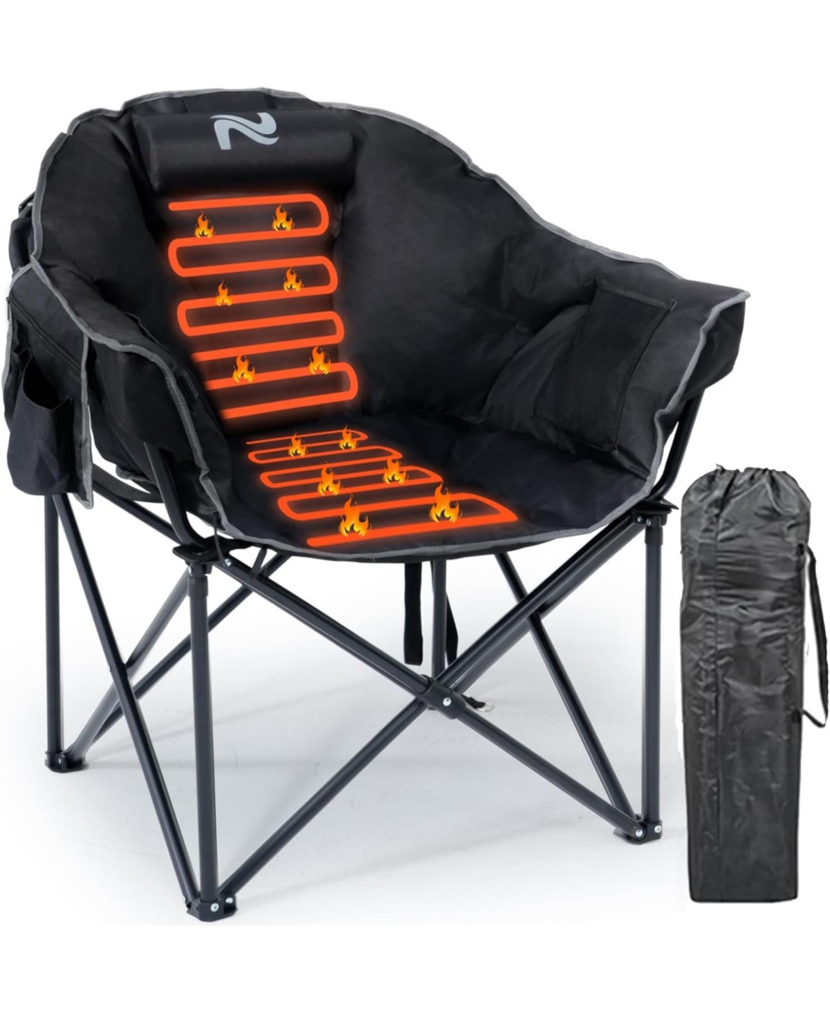 Click here for Aboron Oversized Heated Camping Chair - Portable F... prices