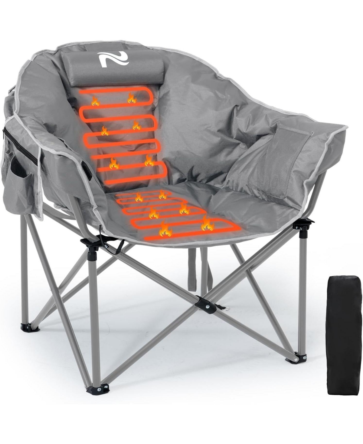 Click here for Aboron Oversized Heated Camping Chair - Portable F... prices