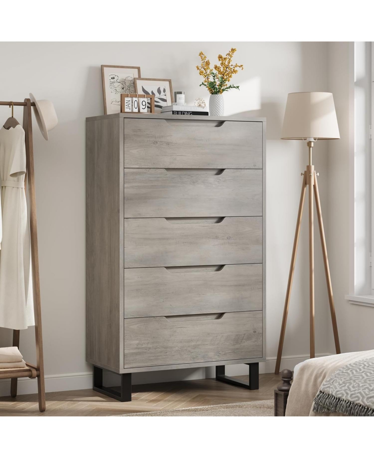 Click here for gaomon 5-Drawer Dresser for Bedroom  50 Tall Frees... prices